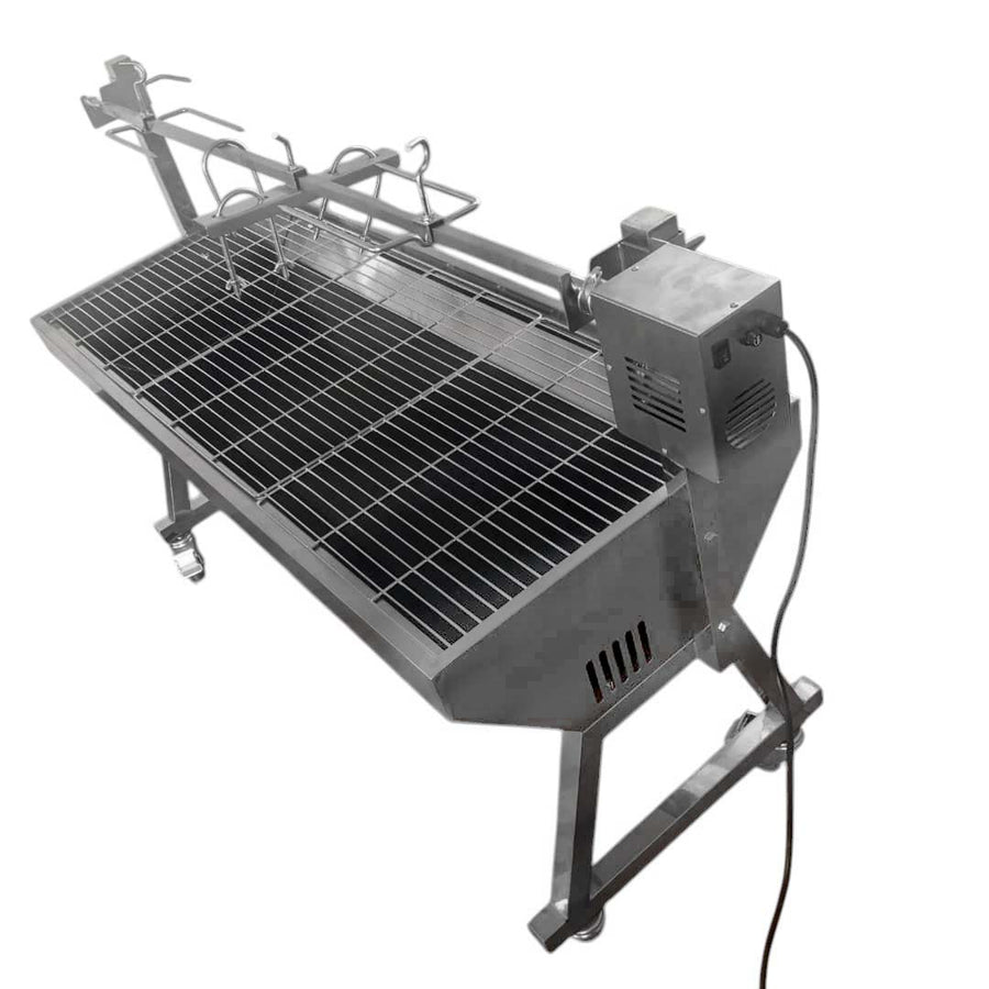 Stainless Steel 1500mm Spit Roaster | Heavy-Duty Charcoal Rotisserie